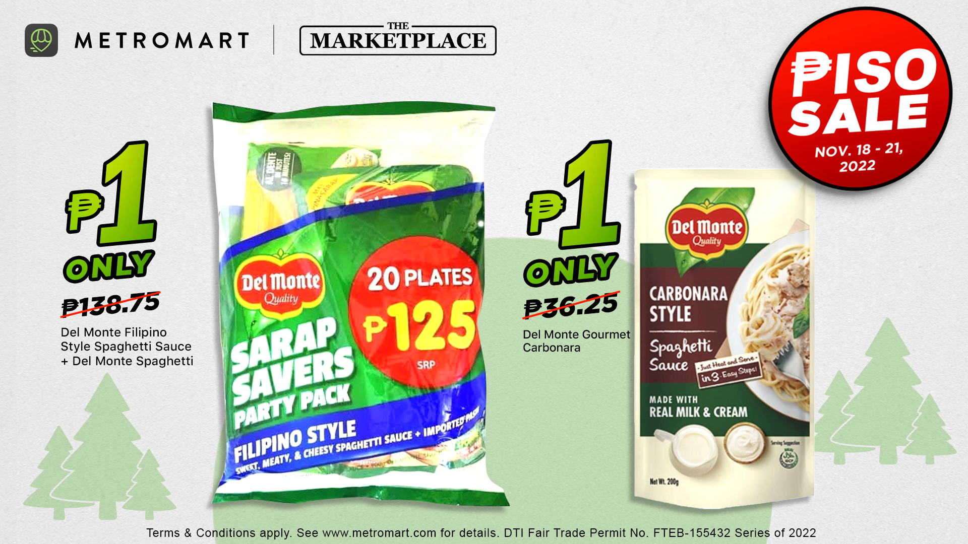 Start your early Noche Buena shopping with The Marketplace PISO SALE ...